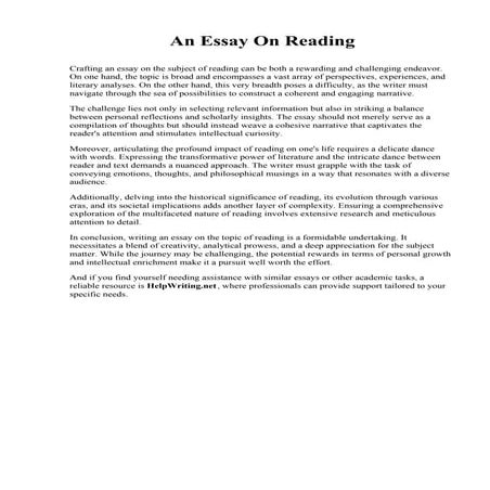 An Essay On Reading.pdf
