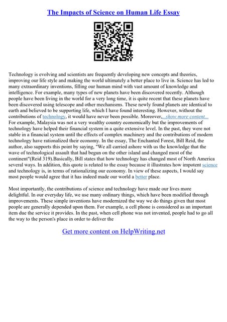 The importance of studying science | PPTX | Primary Education | Education