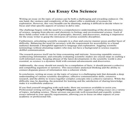 An Essay On Science.pdf