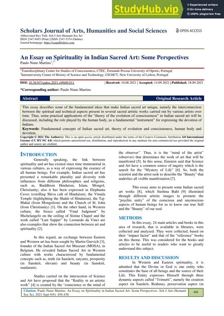 Aesthetics In Indian Art | PDF