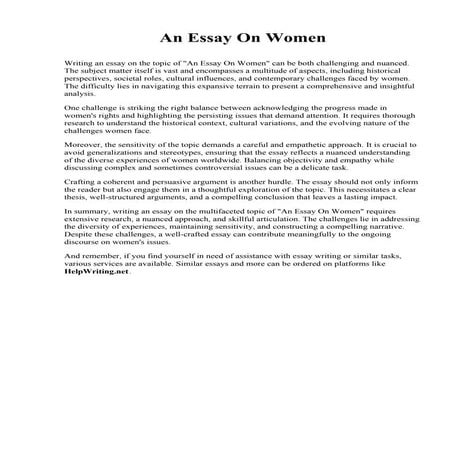 Essay On Woman.pdf
