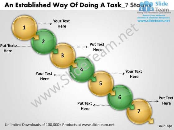 Ppt linear demo create flow chart powerpoint lines of processes ...