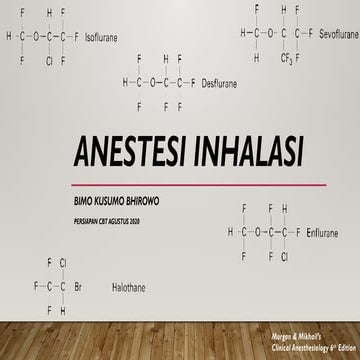 Gas anaesthesia, anesthesi inhalasi, macam2 gas anesthesi | PPT