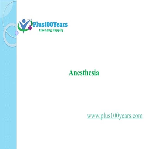 Anesthesia | PPT