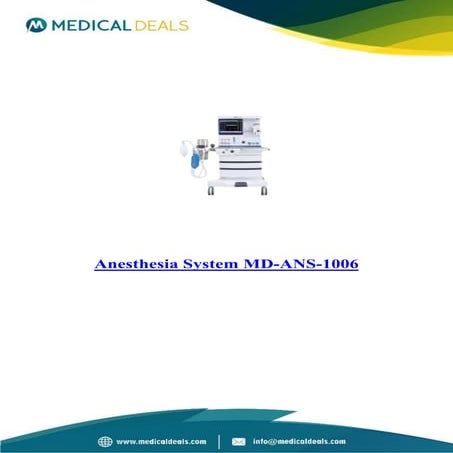 Advanced Anesthesia System MD-ANS-1006. | PDF