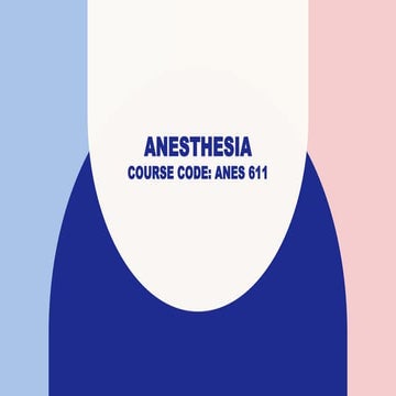 Spinal anesthesia course for medical students | PDF