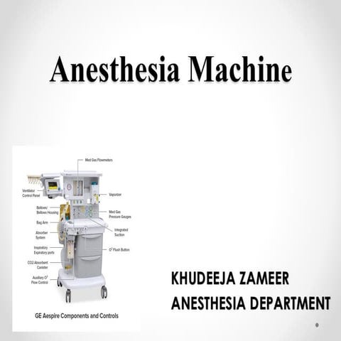 Anesthesia Machine.pdf are most important | PDF