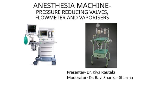 SAFETY FEATURES OF ANAESTHESIA MACHINE | PPTX