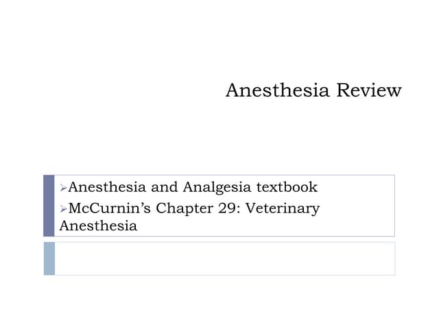 Lab animals anesthesia | PPTX
