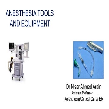 #Anesthesia tools and equipment | PPTX