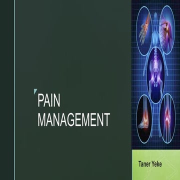 Pain Management Presentation | PPTX