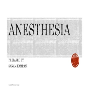 Anesthetic Agents Pptx