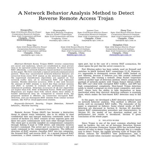 A Network Behavior Analysis Method To Detect This Writes About A Method