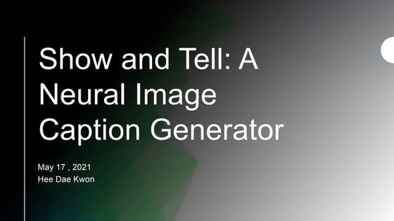 Generating sequences with recurrent neural networks | PPT