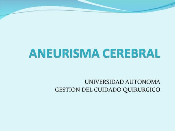 Aneurisma arterial | PDF