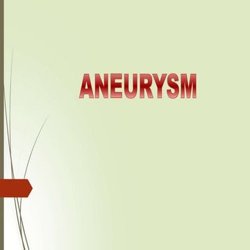 Aneurysm.pptx