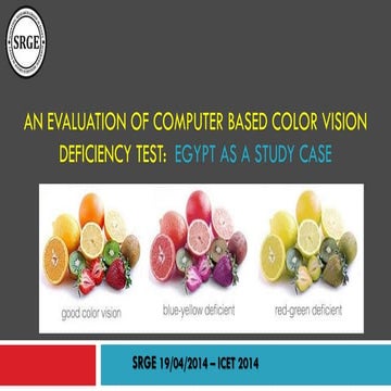 An evaluation of computer based color vision deficiency test egypt as a ...