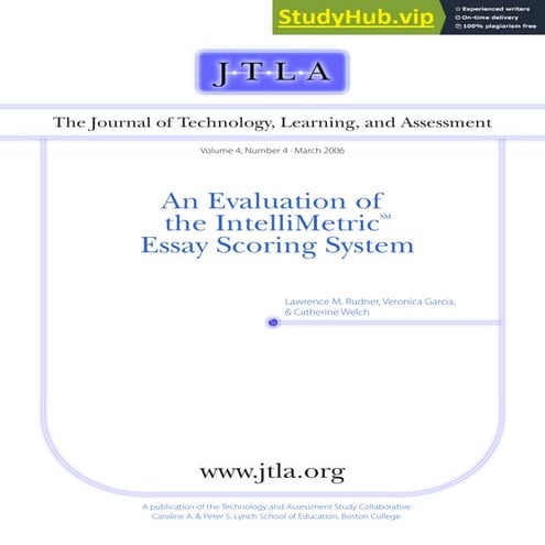 Automated Writing Assessment In The Classroom | PDF