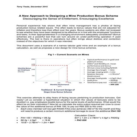 A new approach to designing a mine production bonus scheme | PDF