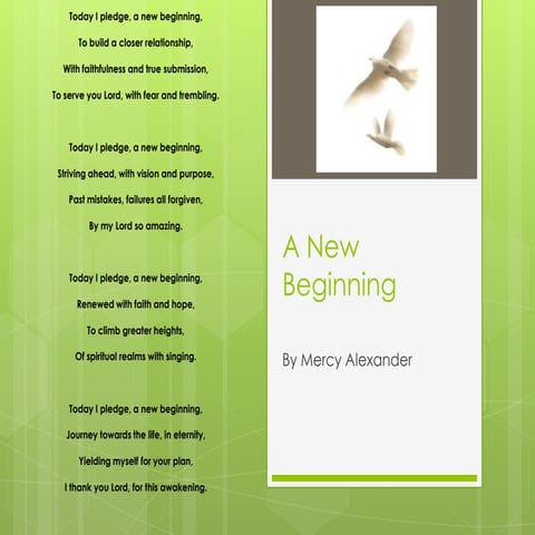 A new beginning | PPTX