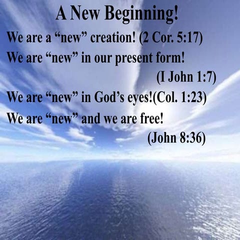 A new beginning part 2 | PPTX