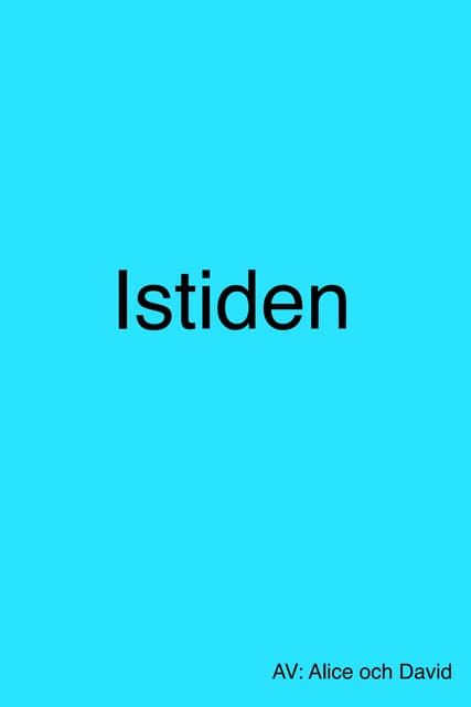 Istiden pontus och chelsea | PDF