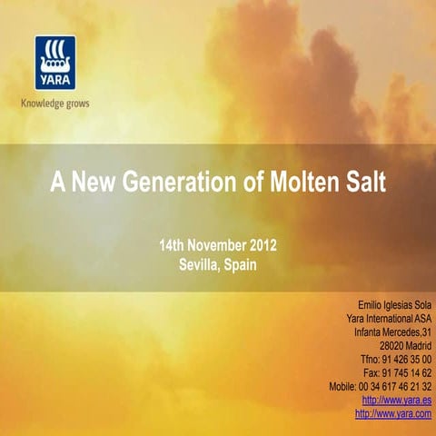 A New Generation of Molten Salt | PDF