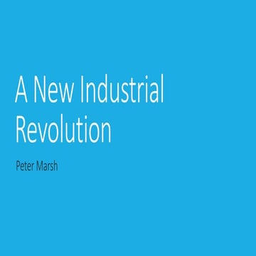 the new industrial revolution | PPTX