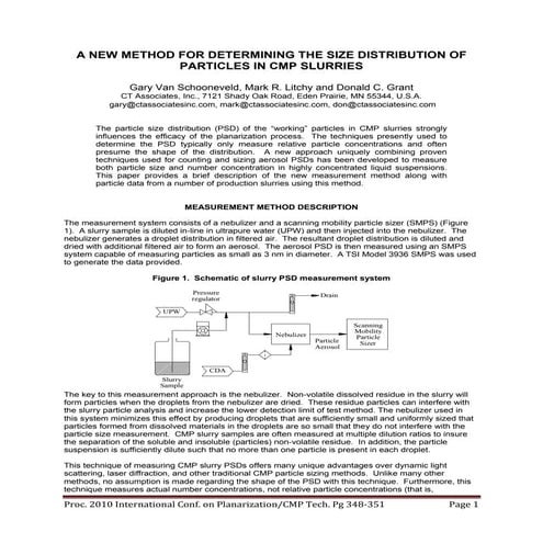 A New Method for Determining the Size Distribution of Particles in CMP Slurries | PDF