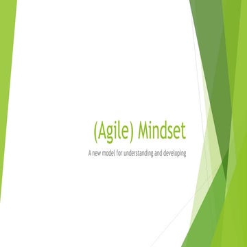 A new model for the agile mindset v5 | PPTX