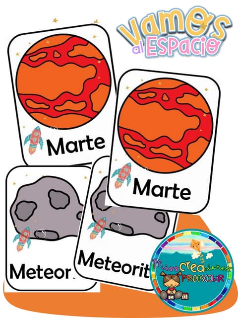 Fichas De Vocabulario Del Sistema Solar ANEXO 5 MEMORAMA SISTEMA