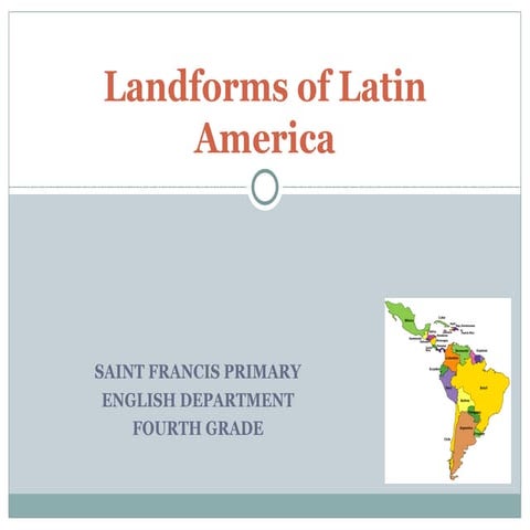 Landforms of Latin America | PPT