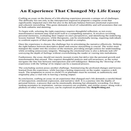 An Experience That Changed My Life Essay.pdf