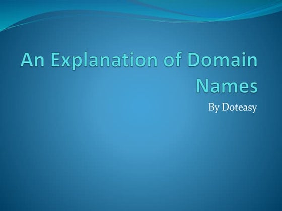 Domain name system | PPT