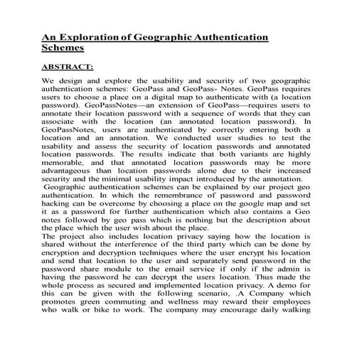Multilevel authentication using gps and otp techniques | PDF