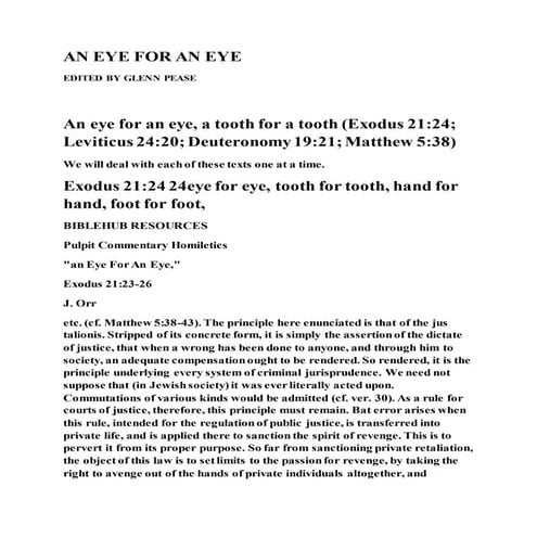 An eye for an eye | PDF