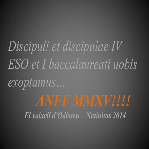 ANFF MMXV | PPTX