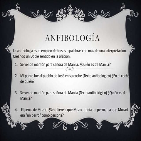 Anfibología | PPTX