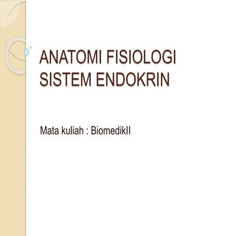 Anfis sist-endokrin | PPTX