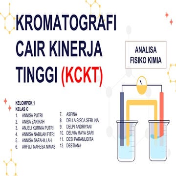 KEL 1 KCKT KAI.pptx. kromatografi cair kinerja tinggi | PPTX