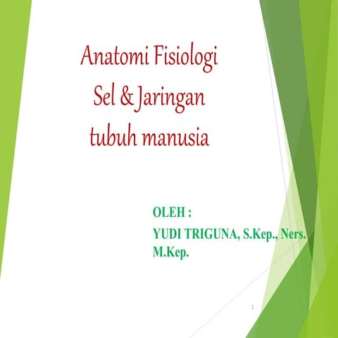 Anatomi Fisiologi Sel dan Jaringan | PPTX