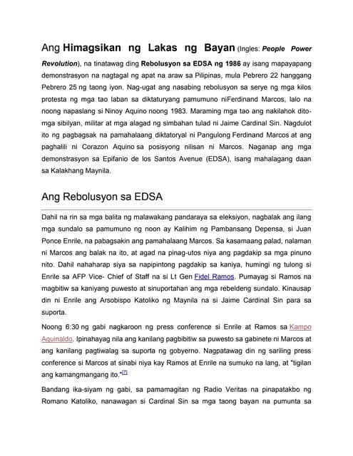 Ang 1986 edsa people power | PPS