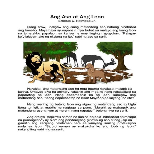 Ang aso-at-ang-leon | DOCX