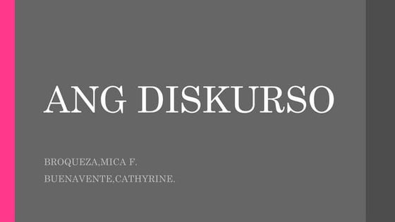 Diskurso | PPTX
