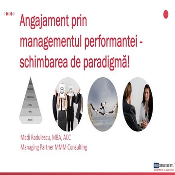 Angajament prin managementul performantei, Madi Radulescu | PDF