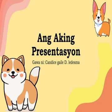 Ang Aking Presentasyon a template powerpoint for kids | PPTX