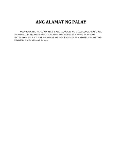 Ang alamat ng saging | PPTX
