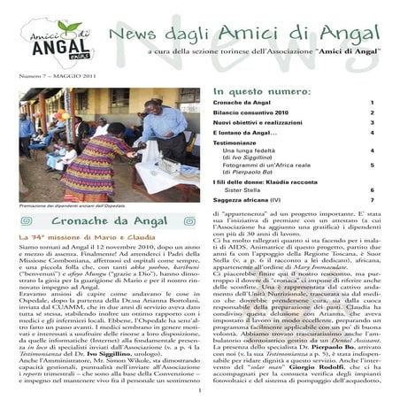 Notiziario Amici di Angal n7 | PDF