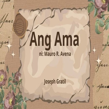 Pagsusuri: " Ang Ama" ni Mauro R. Avena. | PPTX