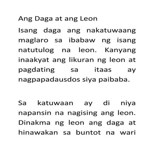 Ang Daga at ang Leon.docnsbxnxbdksmxnxnncnc | DOC